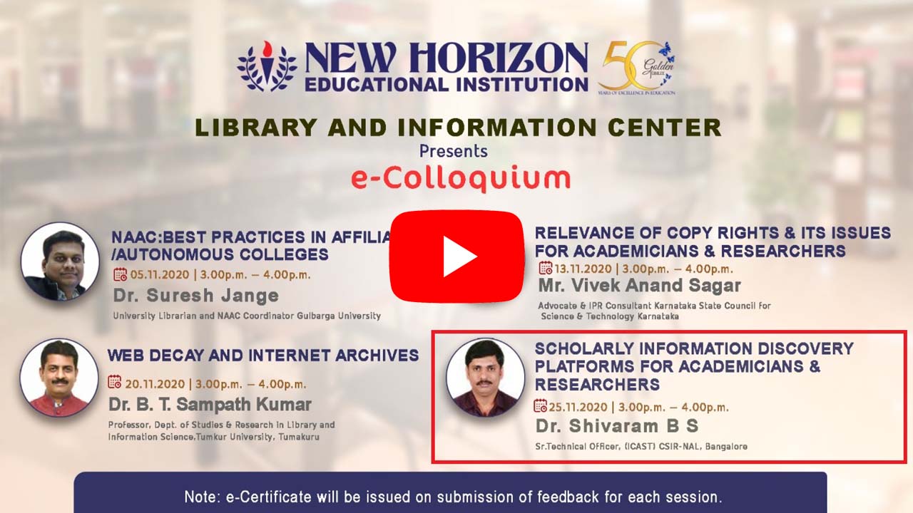 Library Activities Archives - Library - New Horizon College of Engineering