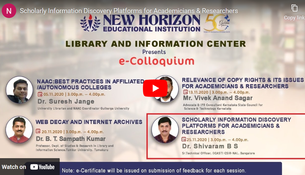 NAAC: Best Practices in Affilated/Autonomous colleges - Library
